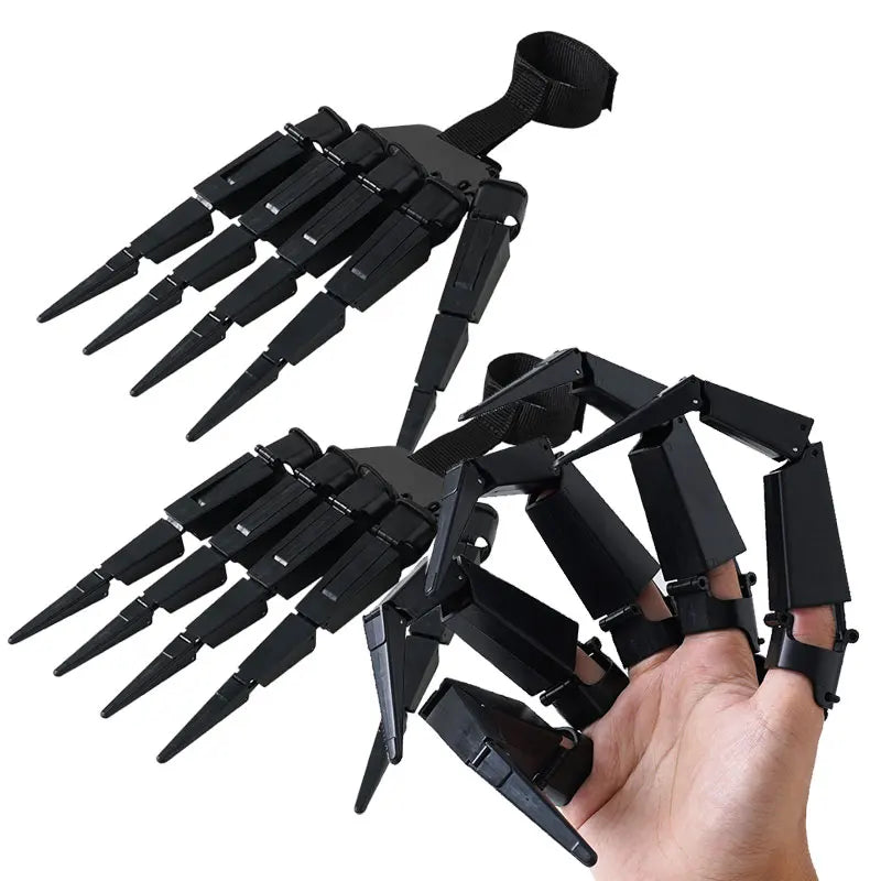 Halloween Articulated Fingers Scary Fake Fingers Skeleton Hand Cosplay ...